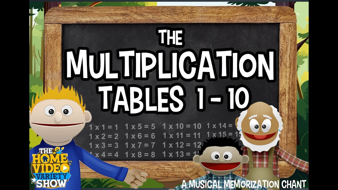 The Multiplication Tables 1 10 Youtube