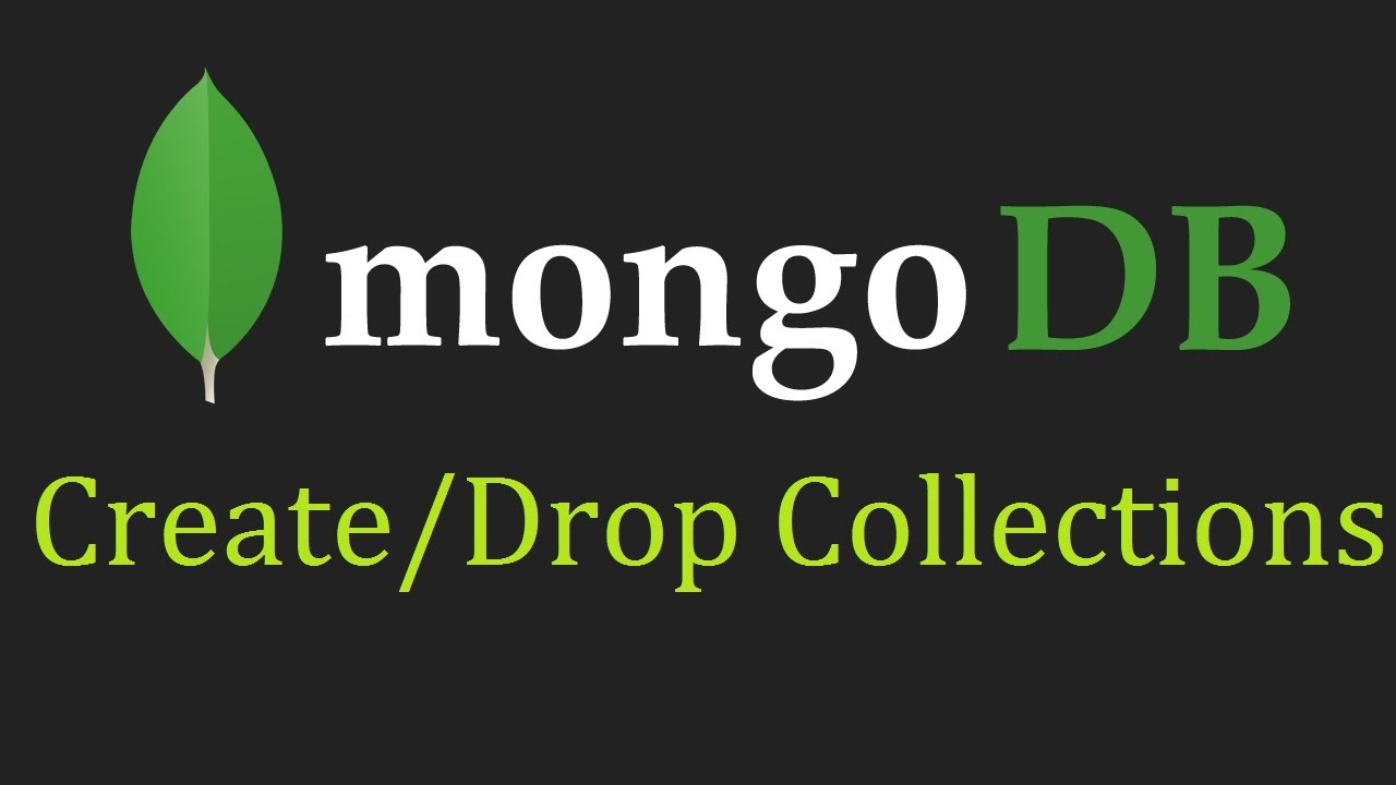Mongodb Tutorial For Beginners 4 Create Drop Collections Youtube