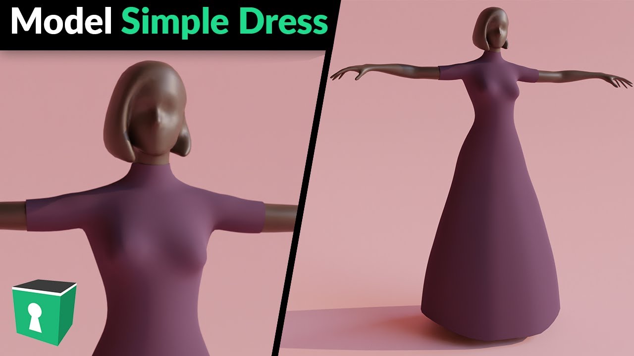 Blender Secrets Modeling A Simple Dress Youtube