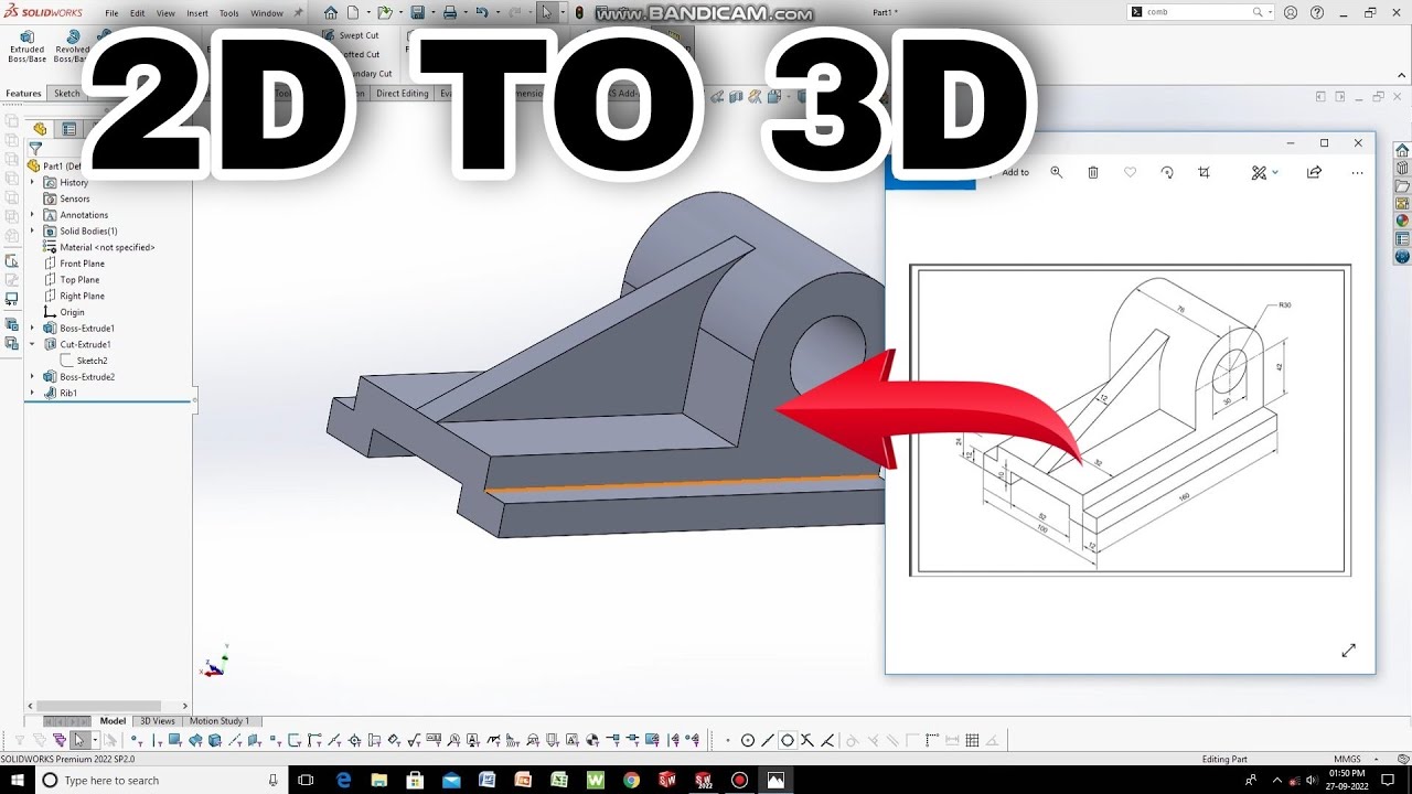Solidworks 3d Model Exercise Youtube