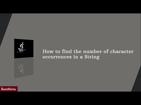 Java Coding Challenge Character Occurrence Count In A String Using