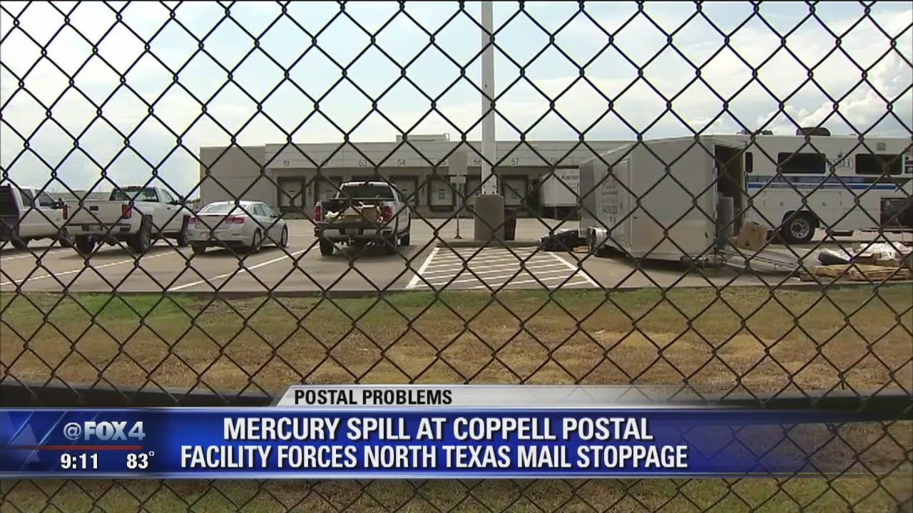 Mercury Spill At Coppell Us Postal Service Center Halts Mail Service