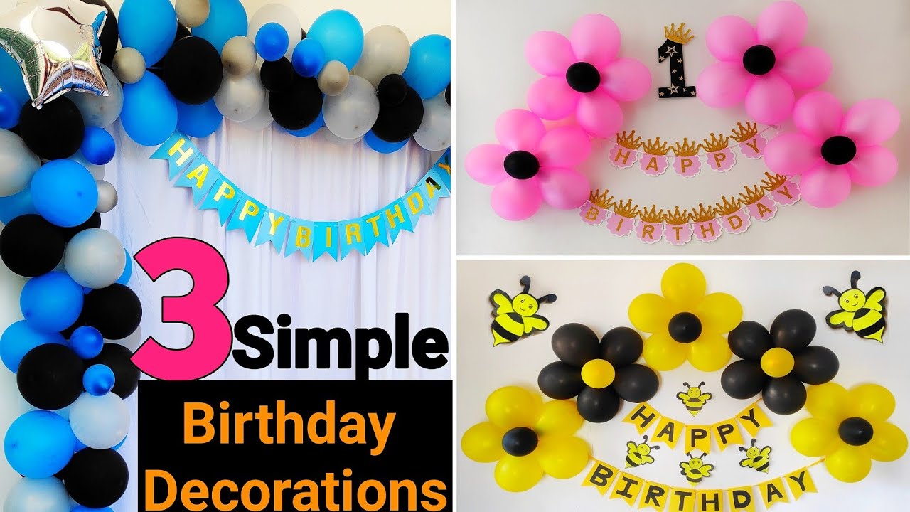 Birthday Decoration Ideas At Home Simple Infoupdate Org