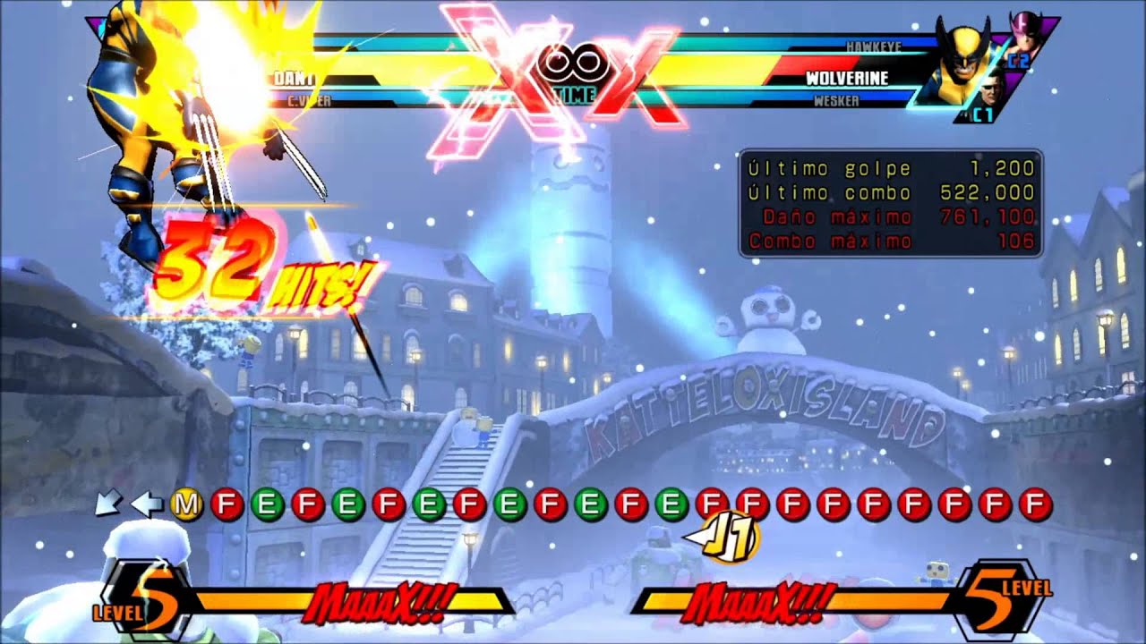 Umvc3 Dante Gun Loop 6 Reps 774k Youtube