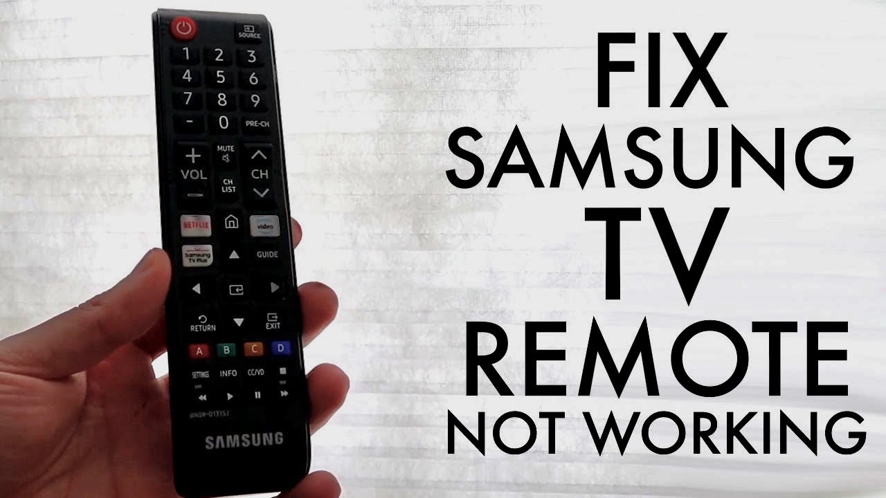 How To Fix Samsung Tv Remote Not Working 2022 Youtube