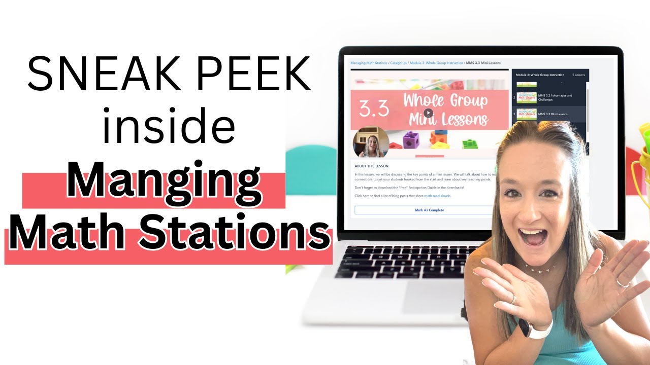 Managing Math Stations A Guided Math Professional Development Course