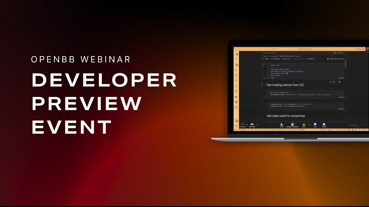 Openbb Developer Preview Event Youtube