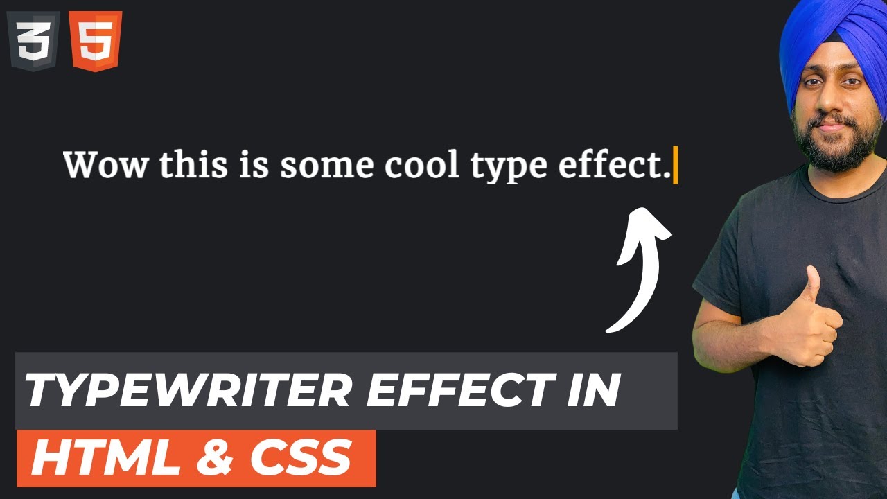 How To Add A Typewriter Effect In Html Css Css Typewriter Animation