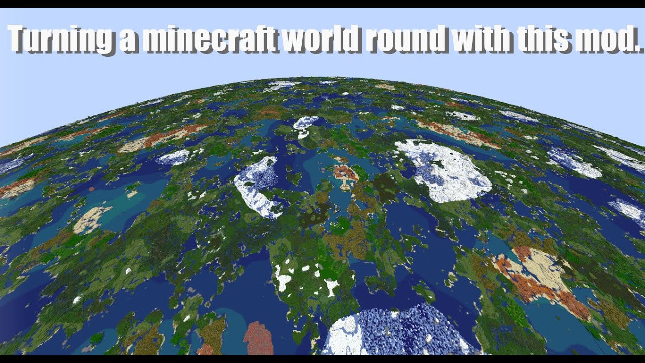 Is The World Of Minecraft Not Flat Youtube