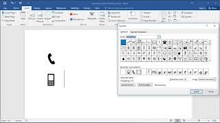 How To Type Telephone Receiver Symbol In Word How To Insert Telephone ...