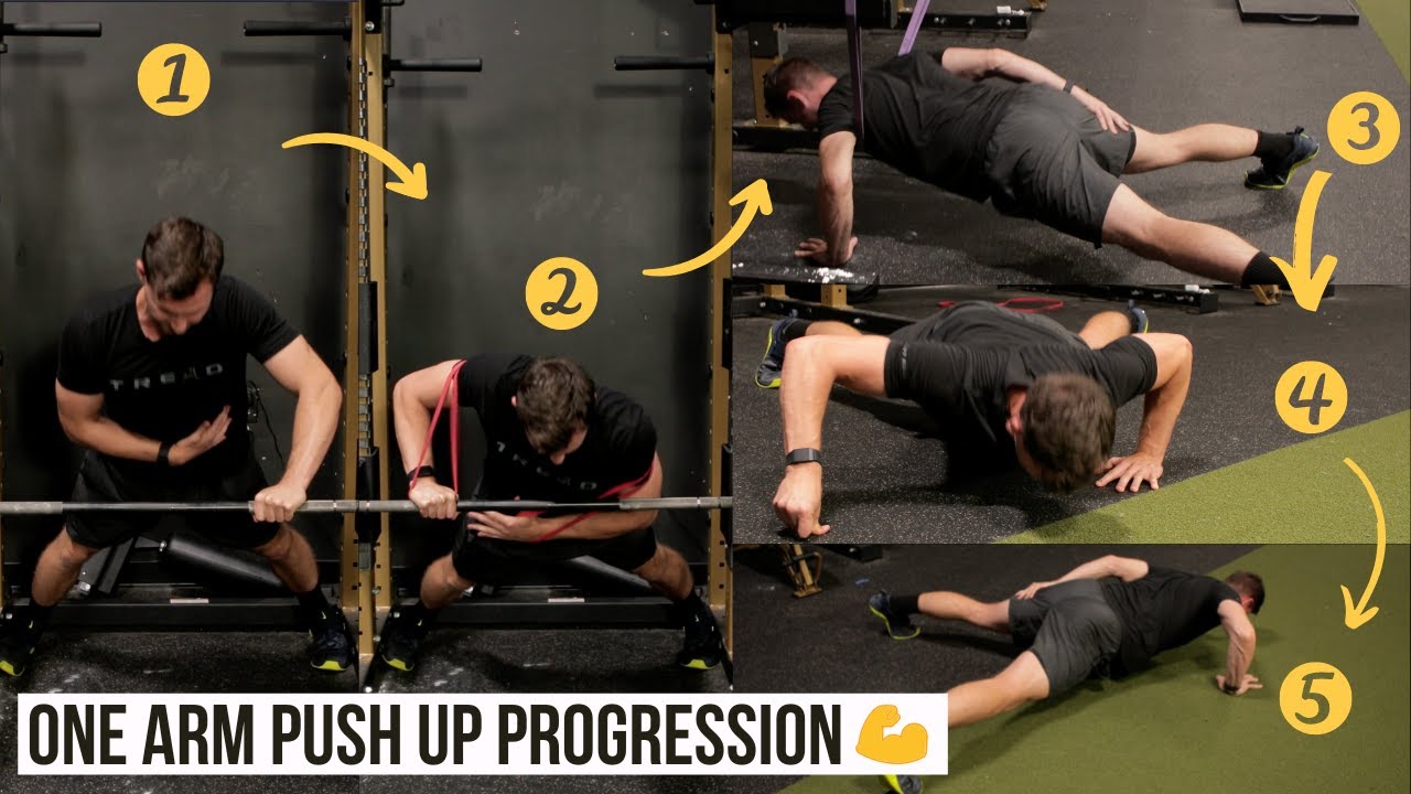 One Arm Push Up Progression Youtube