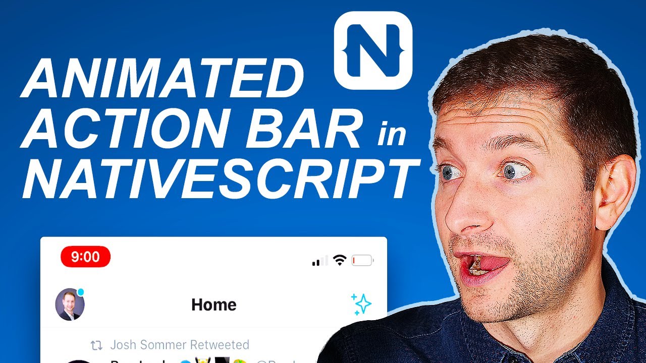 Animated Action Bar In Nativescript Tutorial Youtube