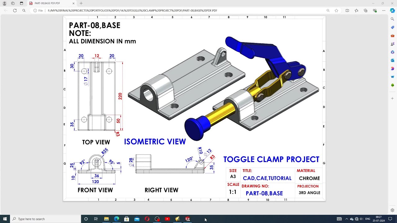Solidworks Practice Full Lecture 80 Youtube