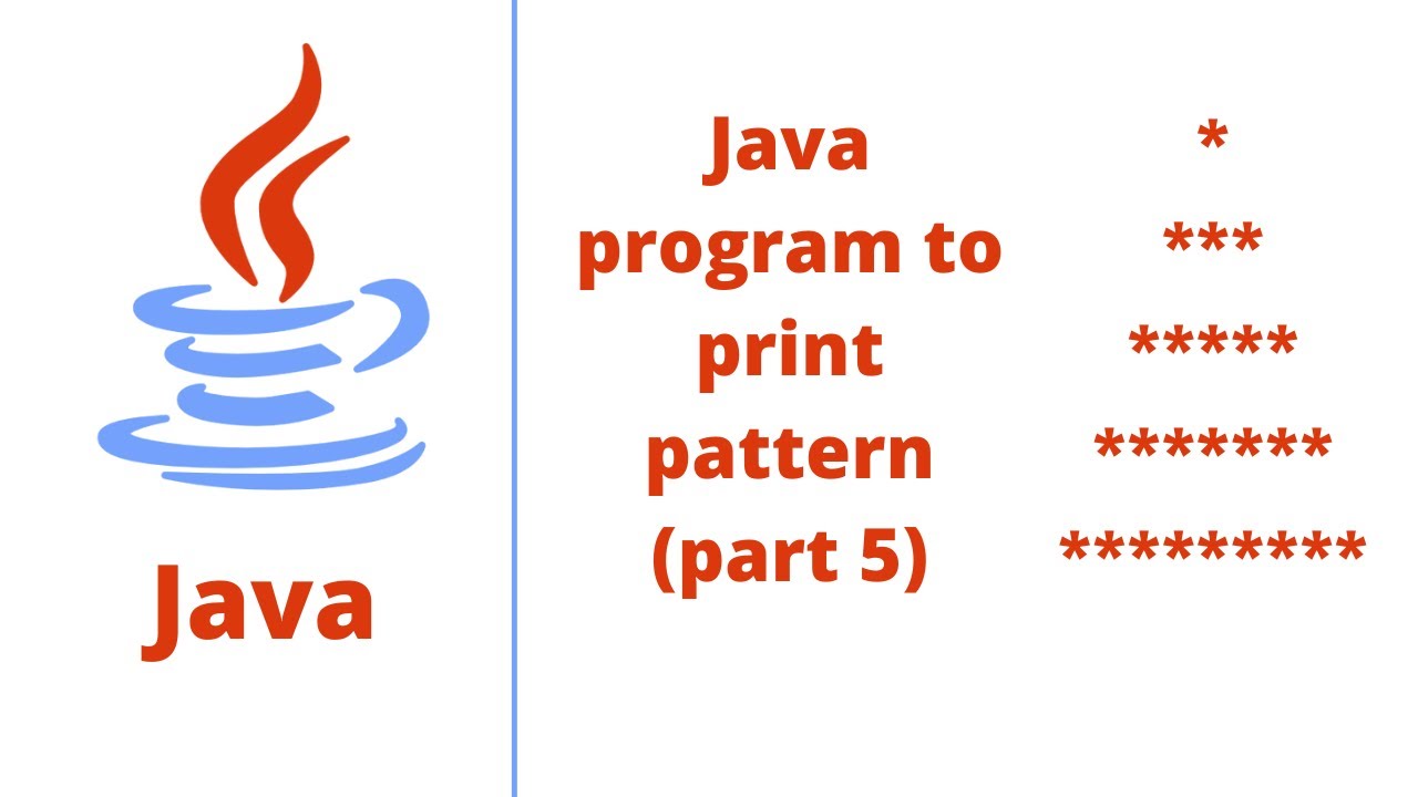 Java Program To Print Pattern Part 5 Youtube
