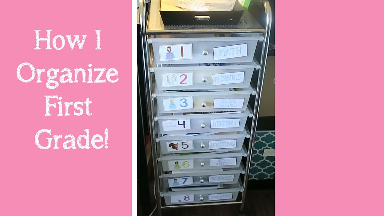 First Grade Homeschol Organization Workboxes Morning Time Youtube