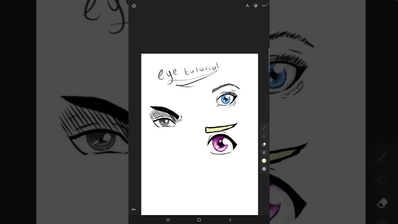 Drawing Eyes Tutorial Youtube