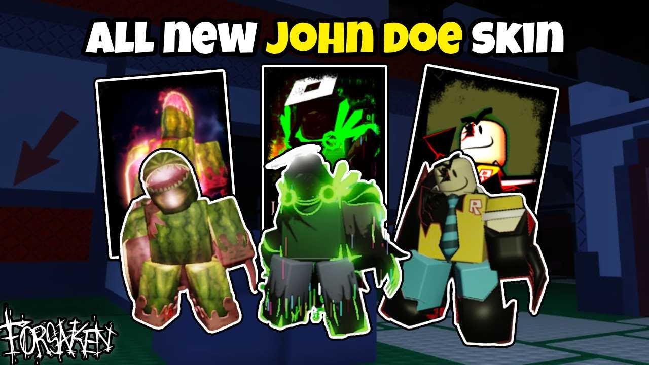 Winning With All New John Doe Skins Forsaken Roblox Youtube