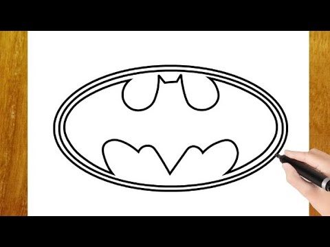 How To Draw Batman Logo Youtube