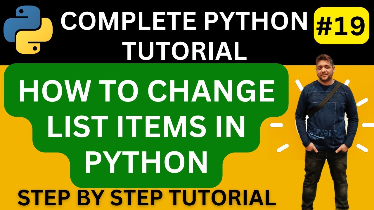 How To Change List Items In Python Change List Items In Python