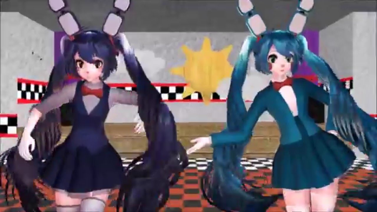 Mmd Bonnie Miku And Toy Miku Scream Youtube