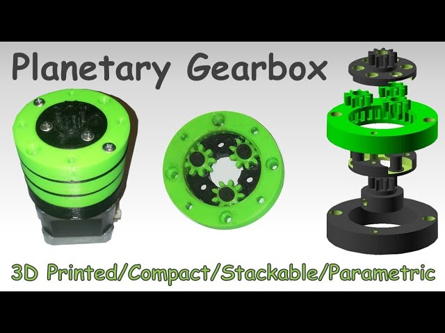 3d Printable Stackable Planetary Gearbox Provides 60 Off