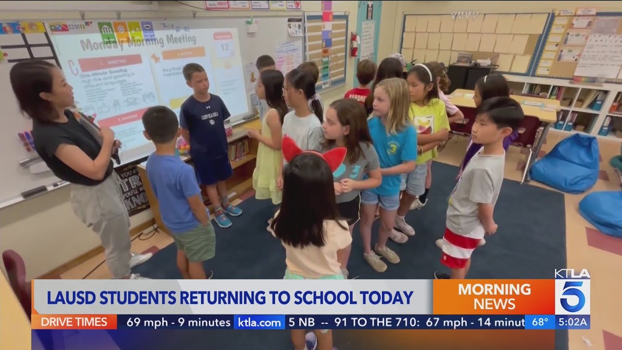 Lausd Students Returning To School Youtube