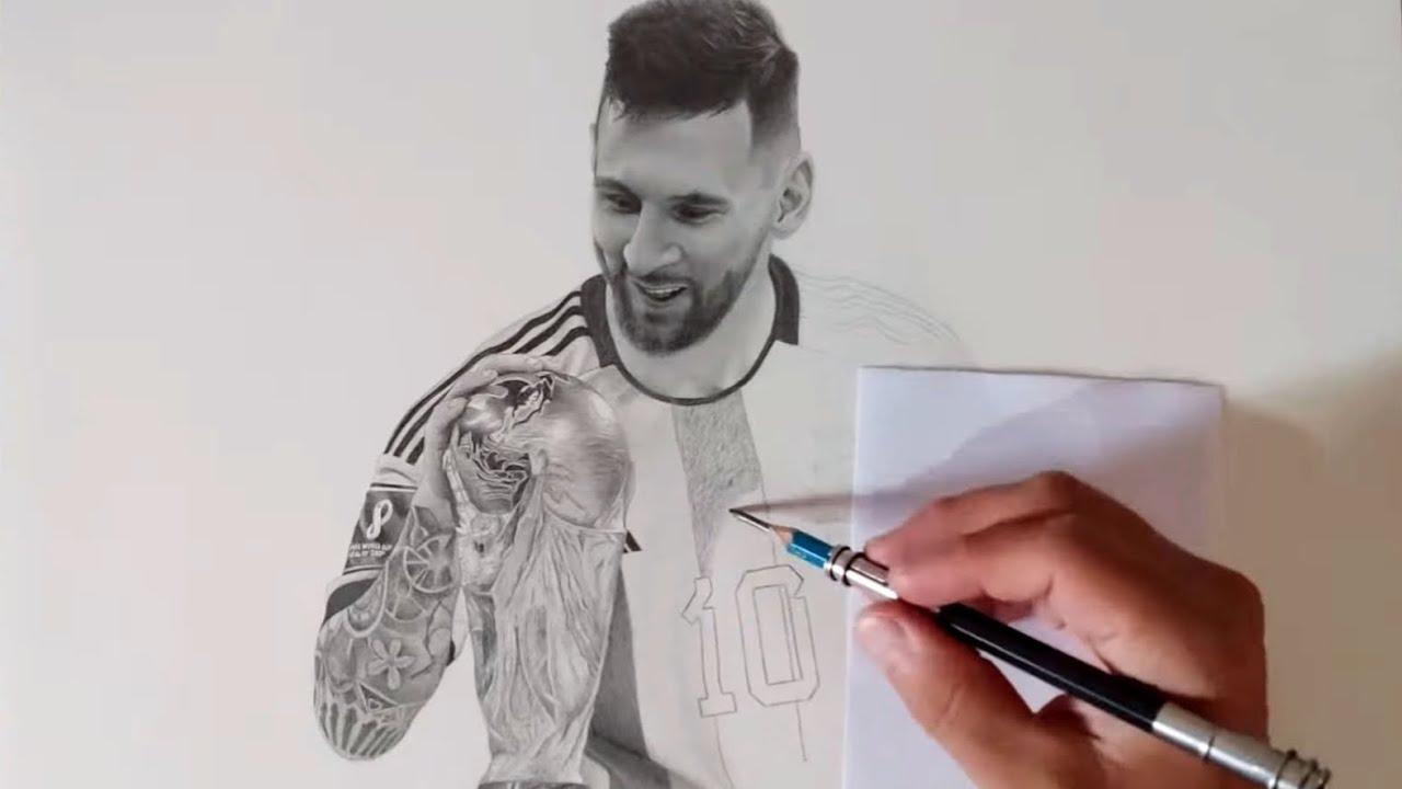 Cгіmo Dibujar A Lionel Messi пёџ Campeгіn Del Mundo Parte 2 3 Youtube