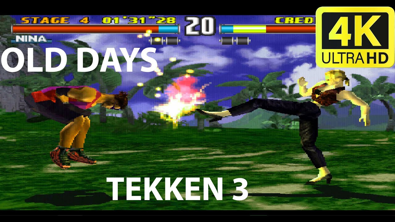 Tekken 3 Nina Williams Playthrough Arcade Hard Mode 1997 4k 60fps