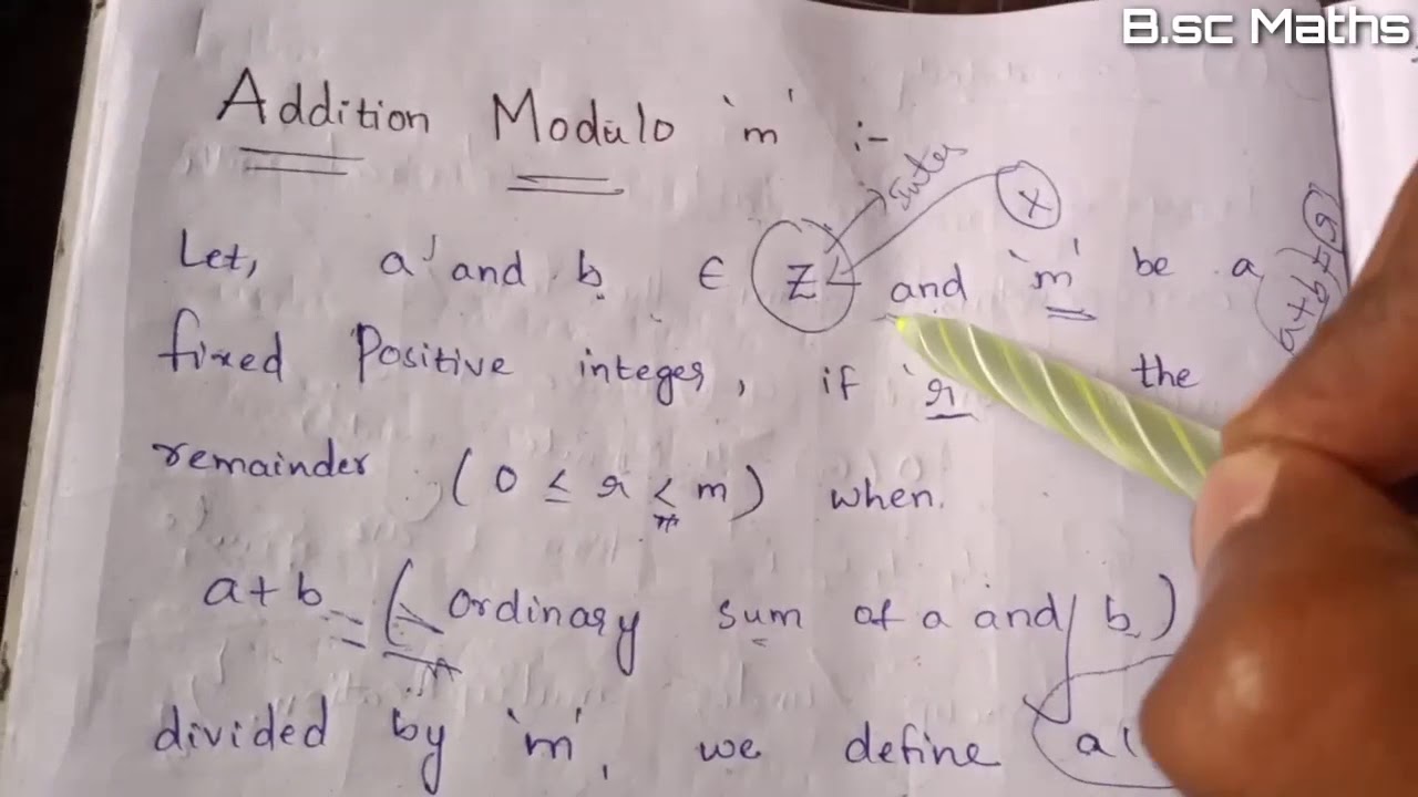 What Is Addition Modulo And Multiplicative Modulo Youtube