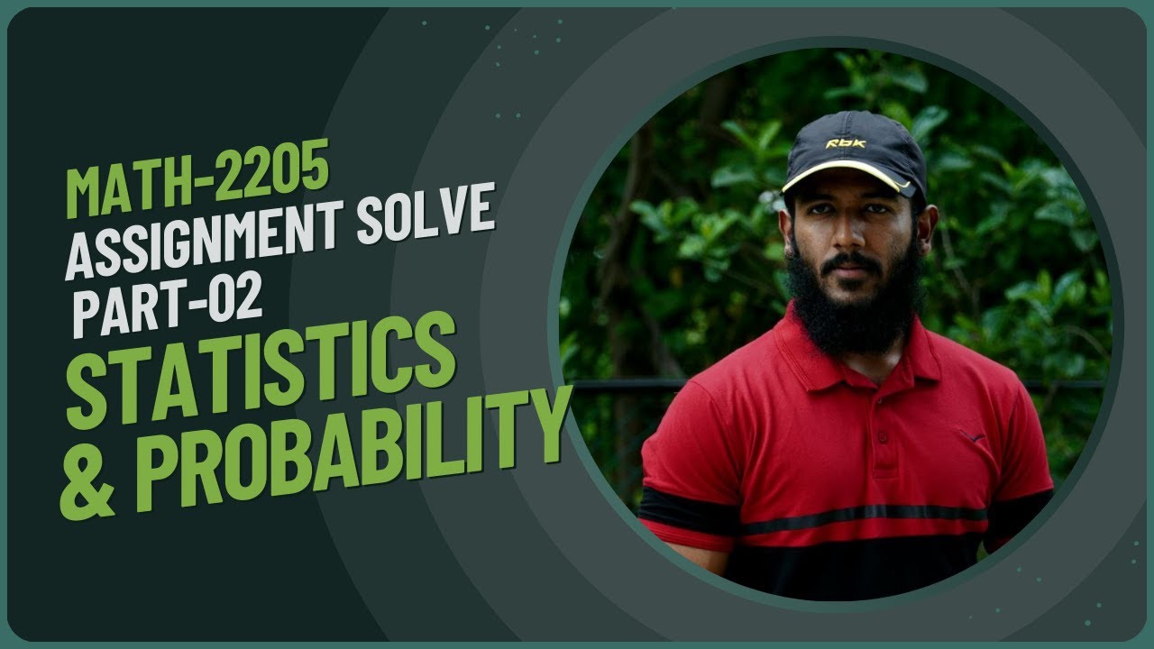 Assignment Solve Part 02 Statistics Youtube