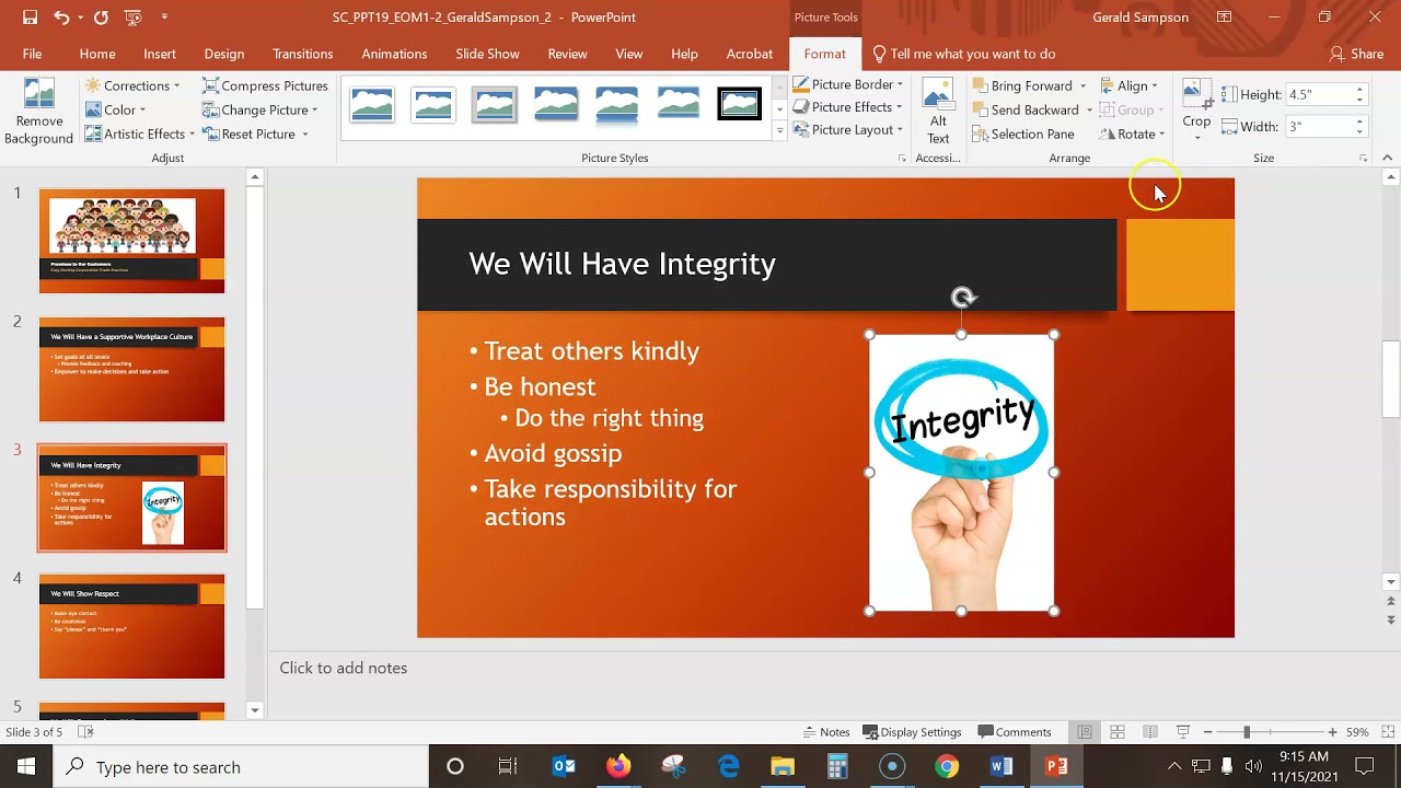 Cs110 Powerpoint Module 1 Sam Module Project 2 Youtube
