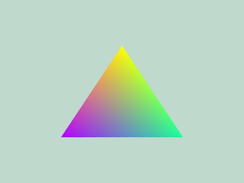 Webgl Tutorial 01 Setup And Triangle Youtube