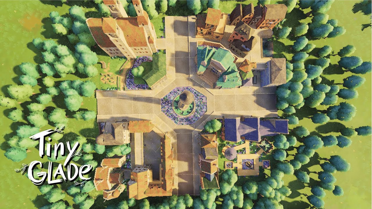 Cozy Vibrant Town Tiny Glade Speed Build Youtube
