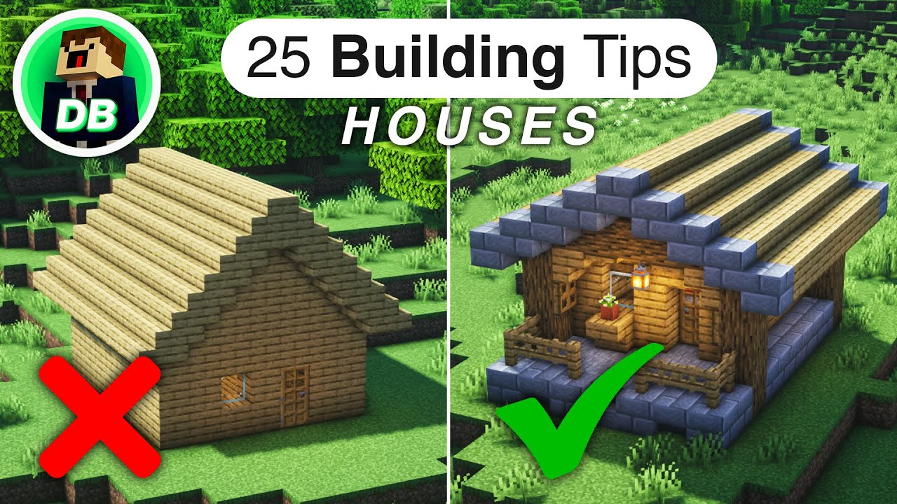 25 Quick Minecraft House Base Building Tips Youtube