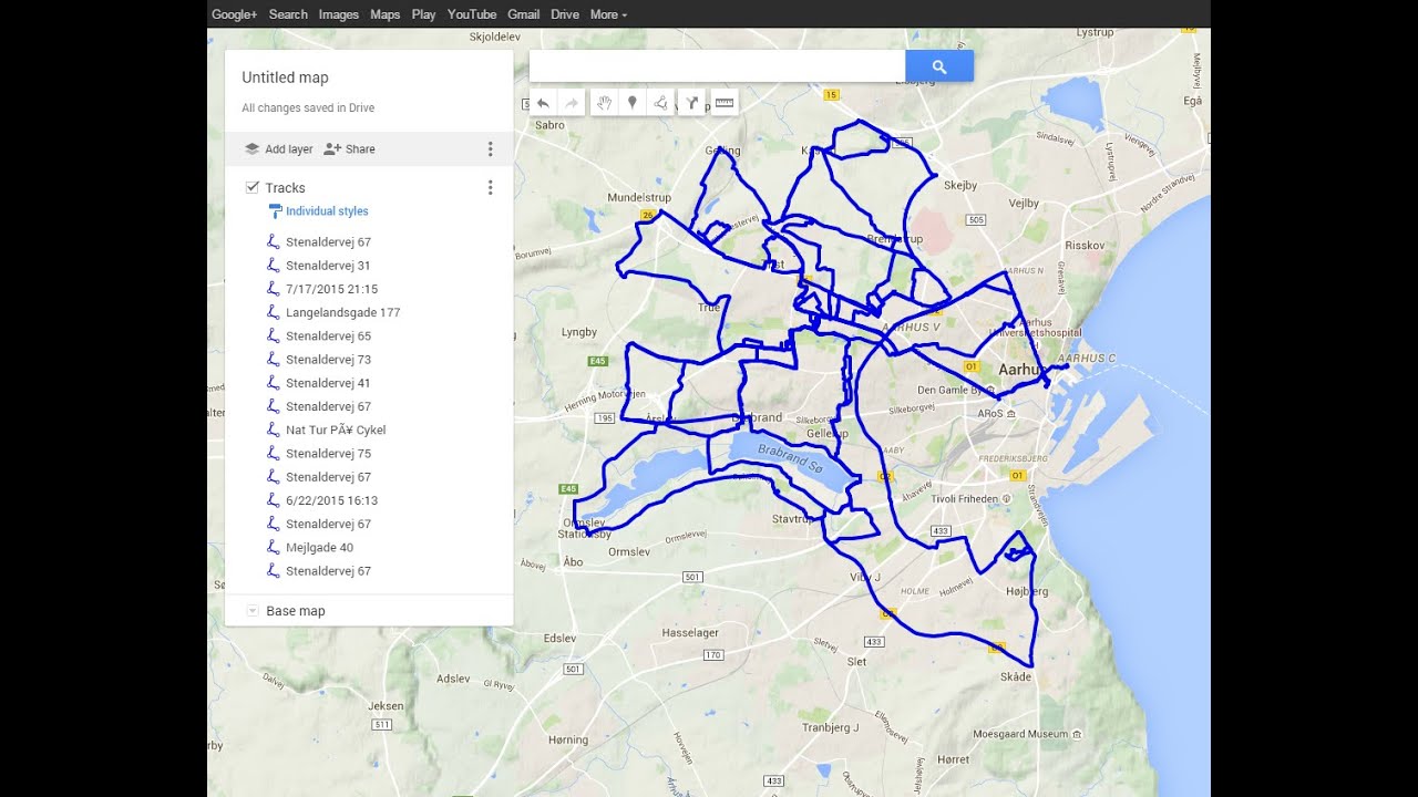 Track Your Routes And Put Them All On A Map With Google Youtube