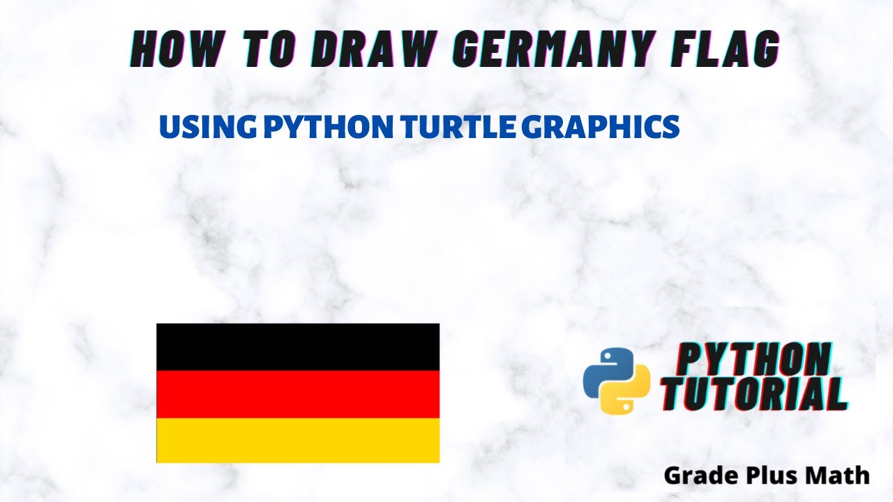 How To Draw Germany Flag Using Turtle Graphics In Python Youtube