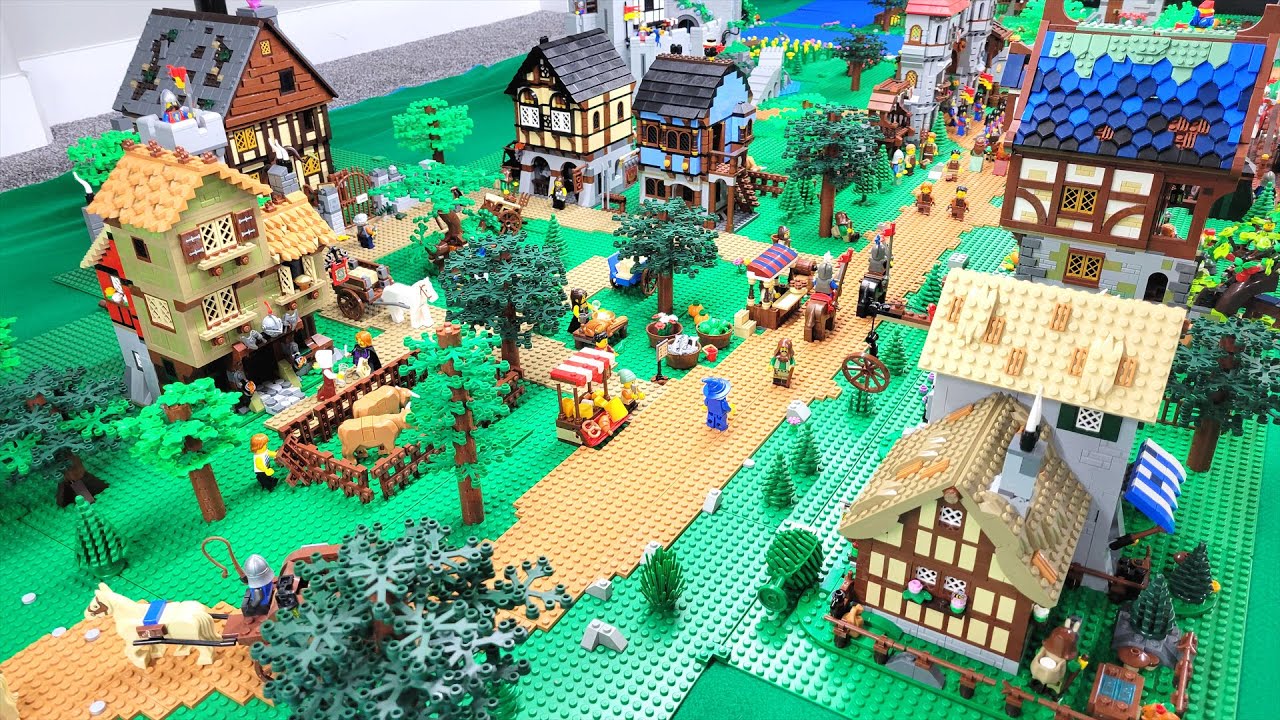 Adding Medieval Town Square To My Castle Layout Youtube