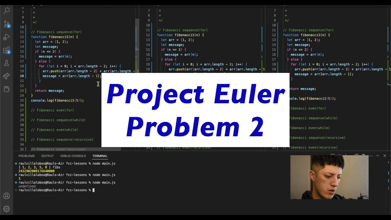 Project Euler Problem 2 Youtube