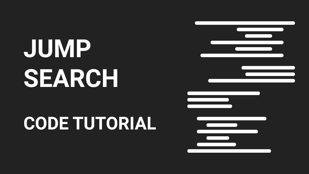 Jump Search In C Code Tutorial Youtube