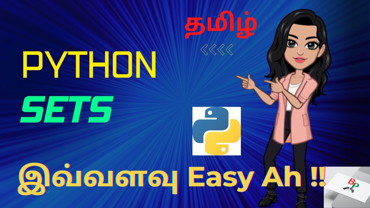 Python Sets Very Simple Explanation In Tamil Python Course Python