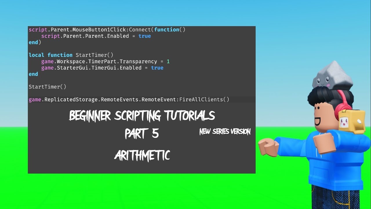 How To Script In Roblox Studio Part 5 Youtube