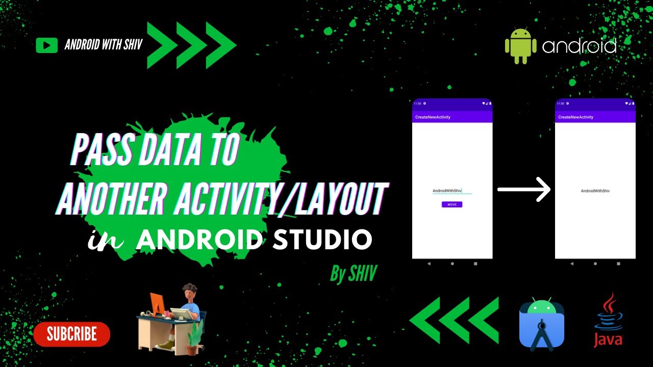 How To Pass Data From One To Another Activity Android Studio Java