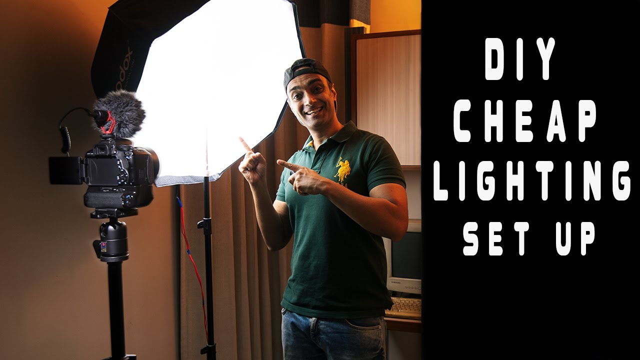 Cheap Lighting Set Up Diy Budget Lighting Set Up Youtube