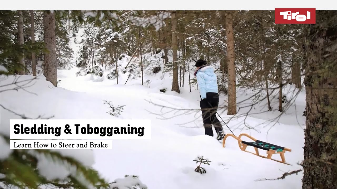 Sledding Tobogganing Safety Tips Learn How To Steer And Brake Youtube