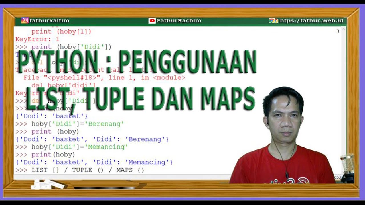 Python Perbedaan List Tuple Dan Maps 4 Youtube