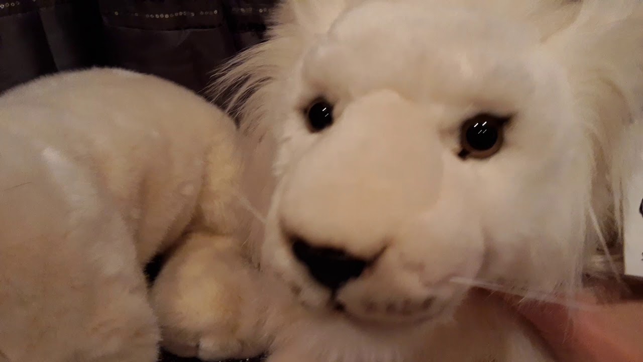 White Lion Plush Collection By Sos Save Our Space Magnussen Home And
