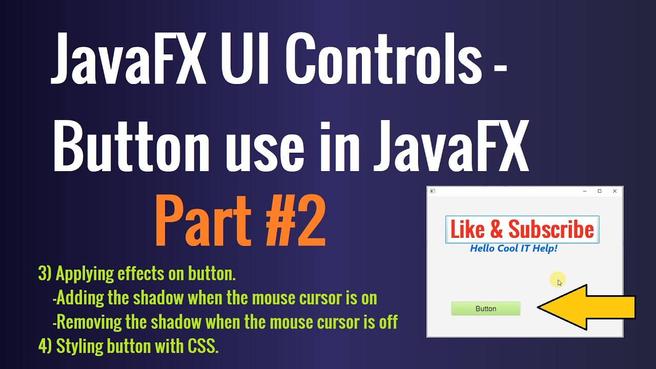 Javafx Ui Controls Button Use In Javafx Tutorial Part 2 Youtube