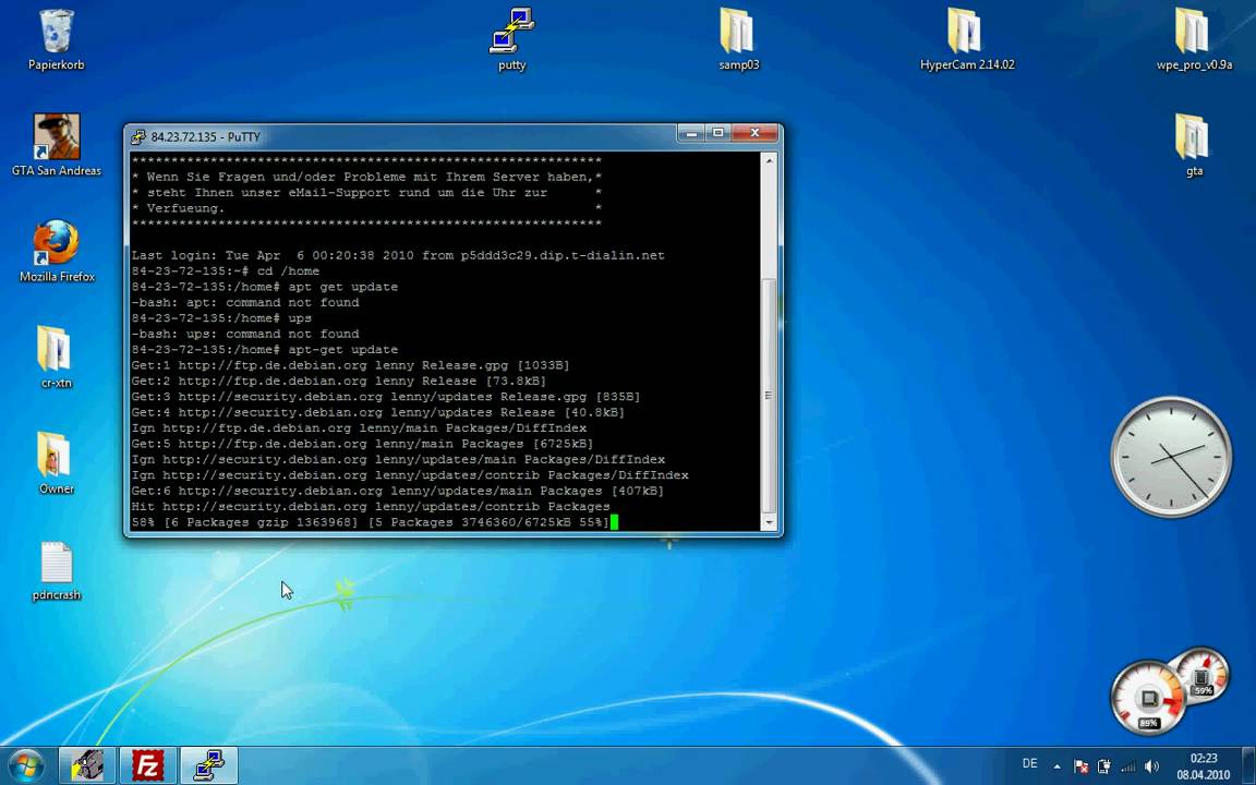 How To Samp Server Auf Linux Root Youtube