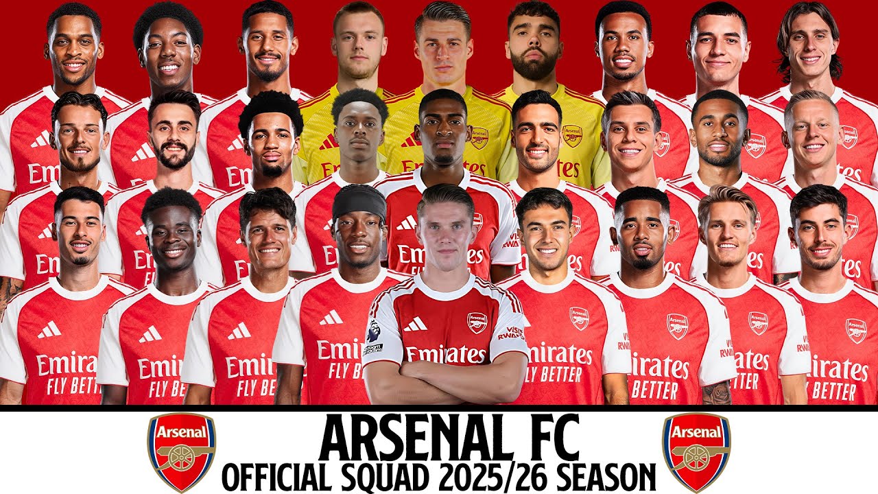 Arsenal Fc Official Squad Season 2025 26 Arsenal Fc Squad 2025 26