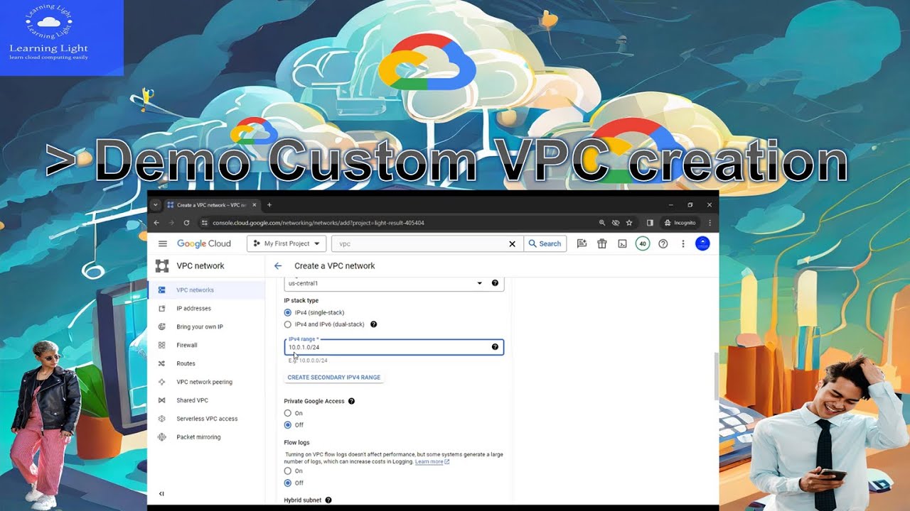 Demo Custom Vpc Creation Google Cloud Platform Youtube